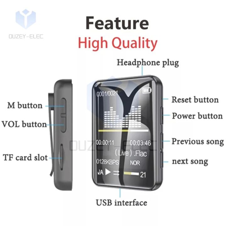 MP3 Player Full Screen Walkman Music Player Novel Reading E-book MP4 ...