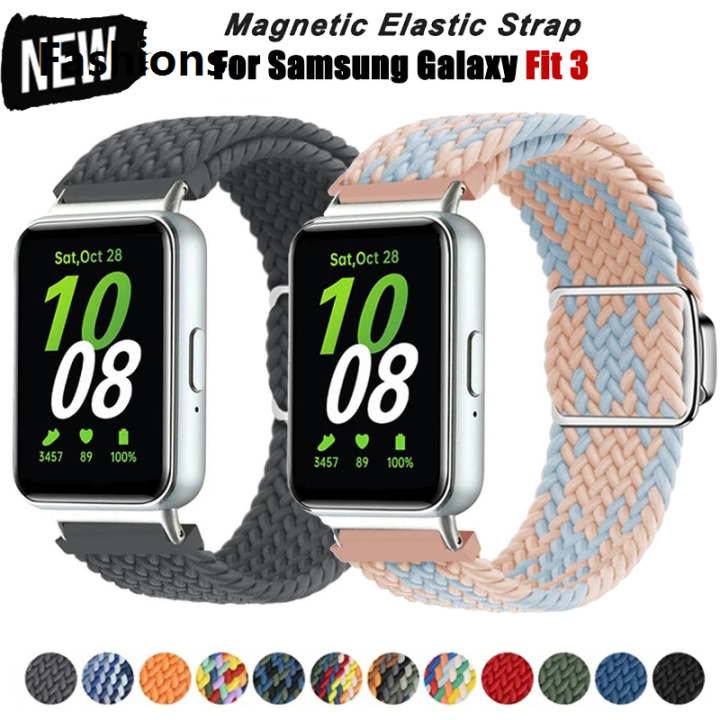Fashions Magnetic Weave Nylon Strap For Samsung Galaxy Fit 3 Sports ...