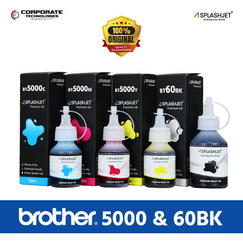 Splashjet BT 5000 & BT60BK Compatible Refill Ink for Brother T220, T420 ...