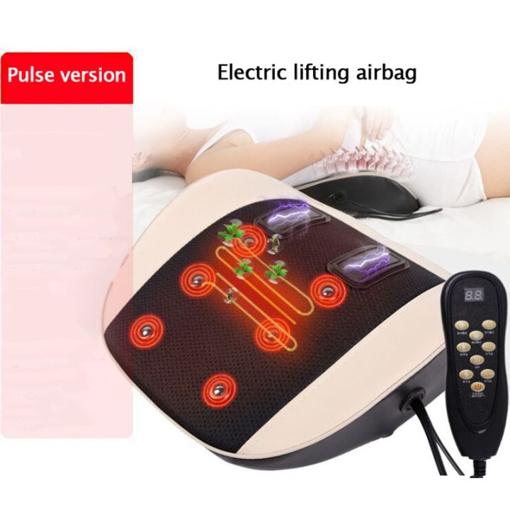 Heating Waist Massager Lumbar Cervical Traction Device Relief Back Pain ...