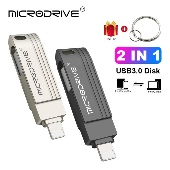 USB Flash Drive 3.0 64GB iPhone Memory Stick 256 128gb Photo Stick ...