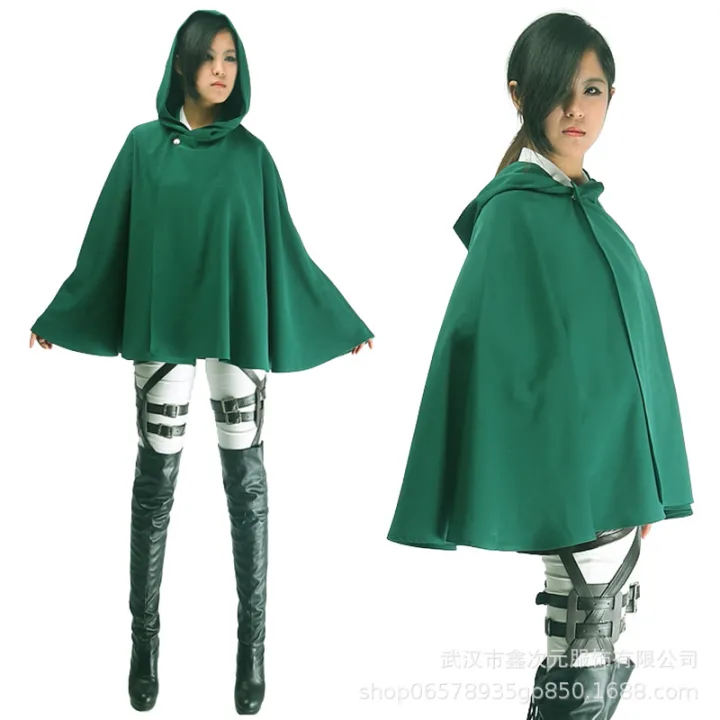 Attack on Titan Cos Cloak Cloak Captain Mikasa Commander Alan Survey ...