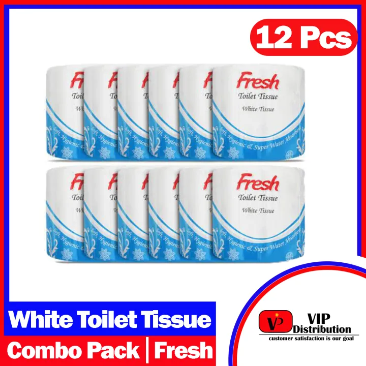 Fresh Toilet Tissue Paper (White) - 12 Pack | Daraz.com.bd