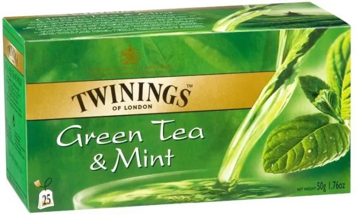 Twinings Green Tea & Mint -25 Tea Bags(Box) | Daraz.com.bd