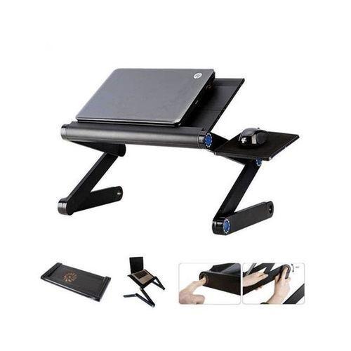 Aluminium Laptop Table T9 - Black | Daraz.com.bd