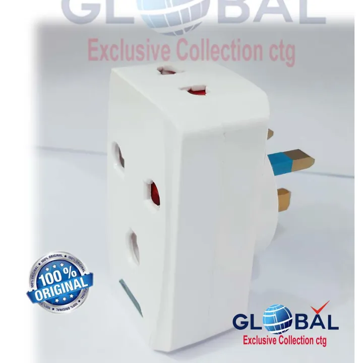 3 Pin Multi Socket Top Quality (13Amp) Convat 3.3 Plug Heavy Duty ...