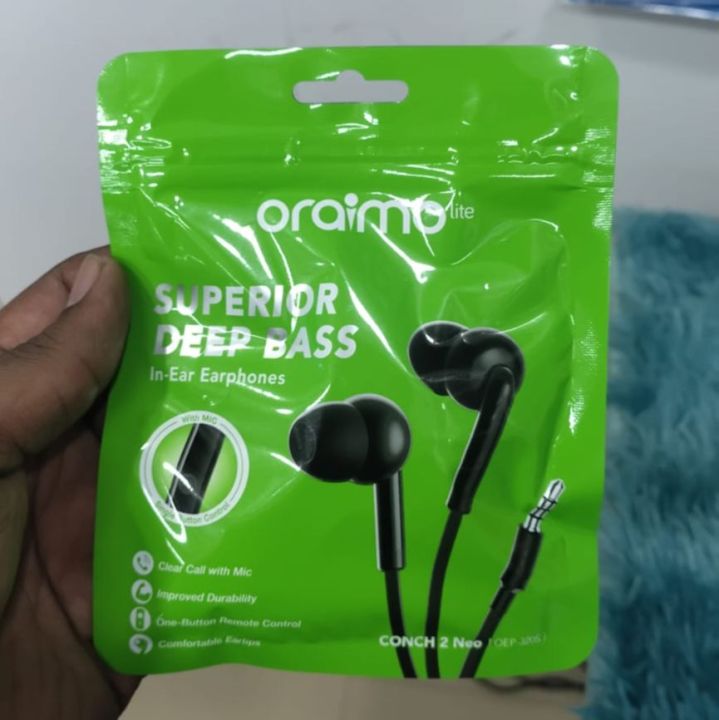 Oraimo Conch Lite OEP-E10 Strong Bass In-Earphone with Mic | Daraz.com.bd