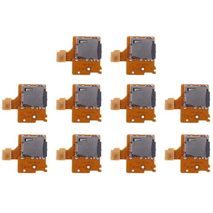 10X Micro-SD TF Card Slot Socket Board Replacement Console Card Reader ...