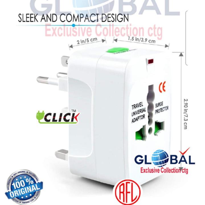 World Travel AC Power International Plug Adapter, Universal Travel ...