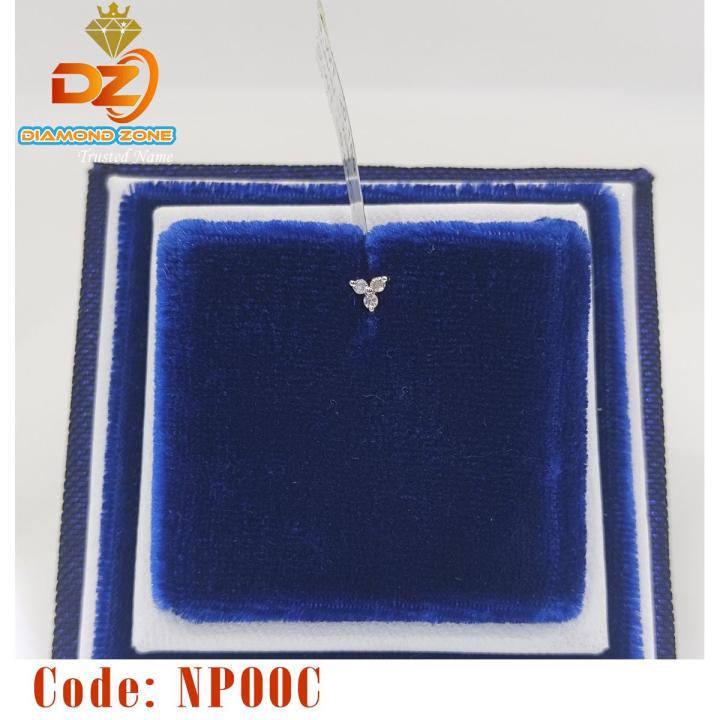 3 stone Diamond Nose pin | Daraz.com.bd