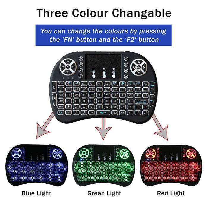 i8-B Mini Keyboard With Touchpad Mouse - Fly Air Mouse for Android TV ...