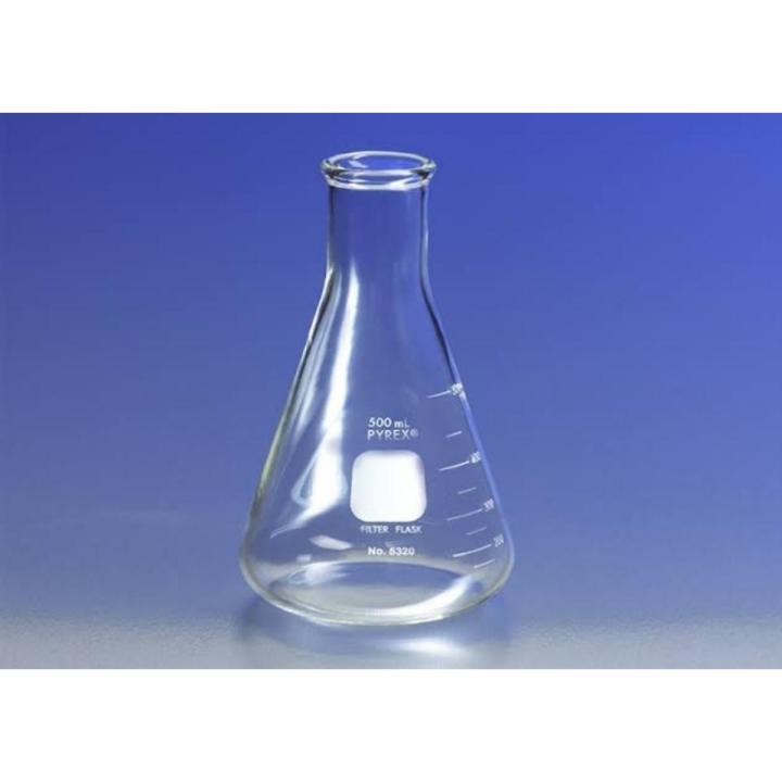 PYREX 500ML CONICAL FLASK GLASS FOR LABORATORY USE | Daraz.com.bd