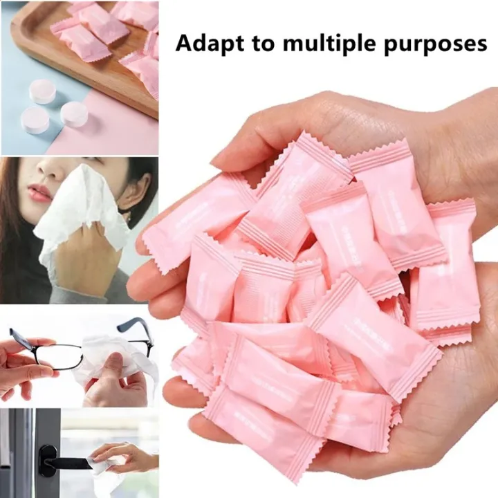 20 pcs Magic Tablet Coin Tissue Mini Compressed Towels | Daraz.com.bd