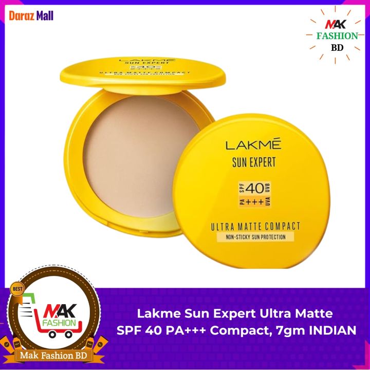 Lakme Sun Expert Ultra Matte SPF 40 PA+++ Compact 7gm INDIAN | Daraz.com.bd