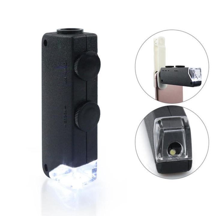 MicroBrite Plus 60x-100x LED Lighted Pocket Microscope Optical Glass ...