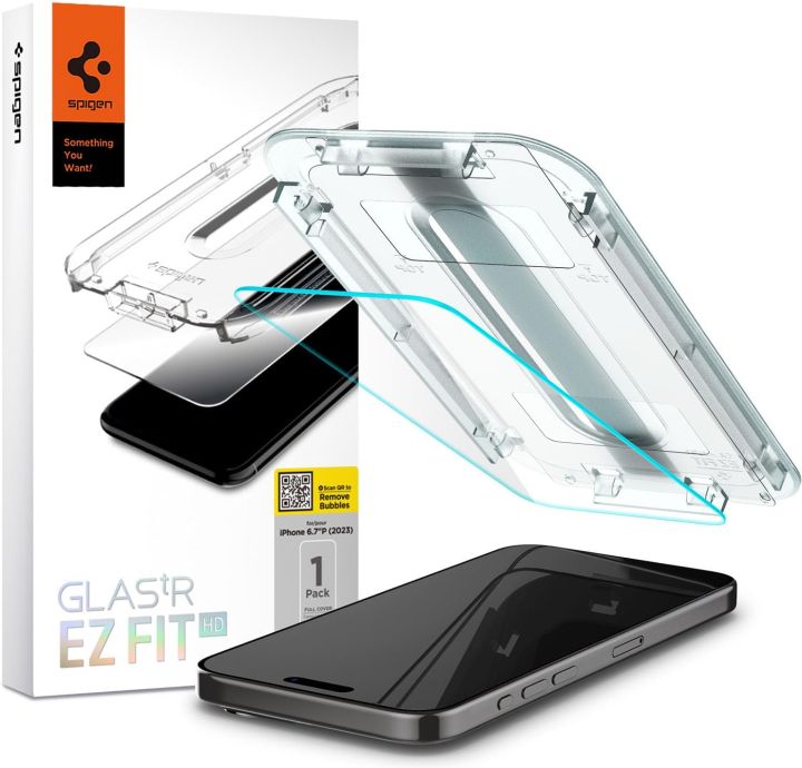 Spigen Tempered Glass Screen Protector [GlasTR EZ FIT] designed Easy ...