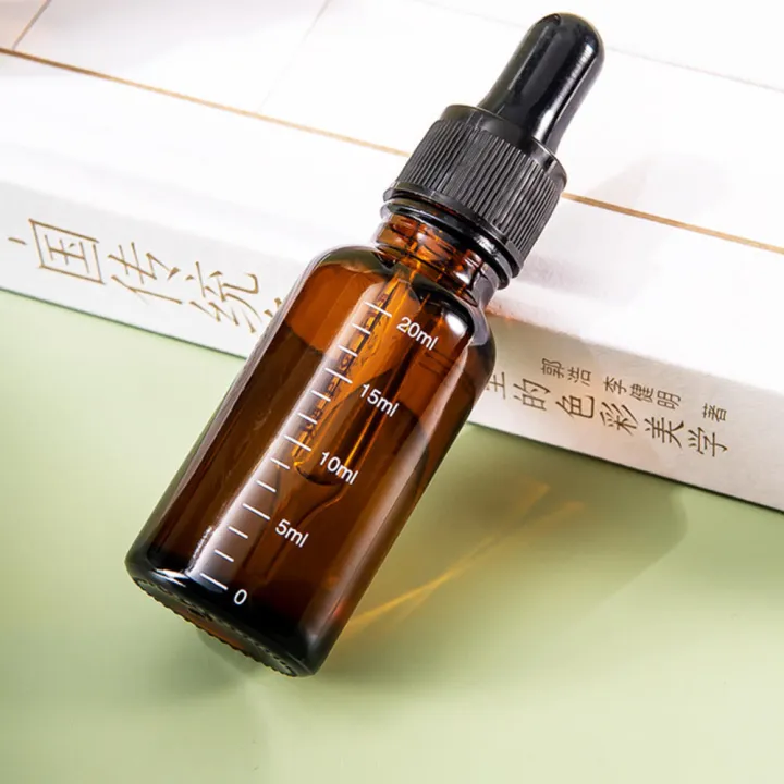Brown Glass Dropper Bottle With Measurements Eco-friendly Cosmetic ...