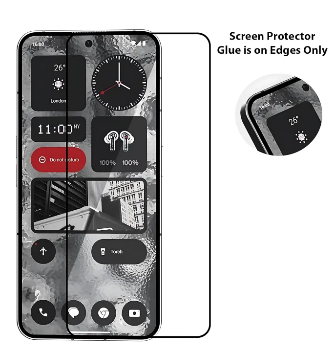 Nothing Phone (3) Edge to Edge Coverage with HD Clearances Tempered ...