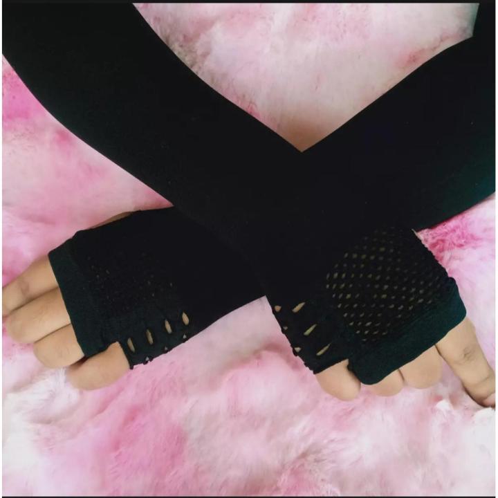 Fingerless Hand Sleeve For Women And Girls-1 Pair Muslima | Daraz.com.bd