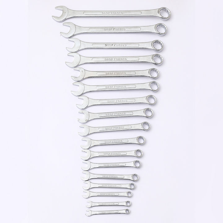 Single Open End & Single Ring ( Dhali ) Wrench 17 Pieces/Set | Daraz.com.bd