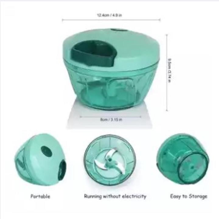 Large Handy and Compact Chopper Handy Quick Cutter for Kitchen, 3 Blade ...