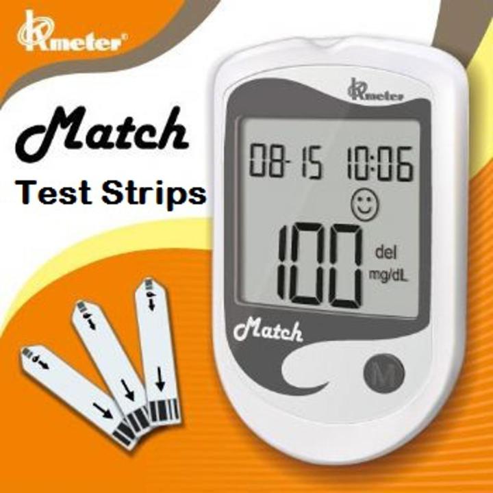 Ok Meter Match Blood Glucose Monitor Test Strips. (25 pcs Strips ...