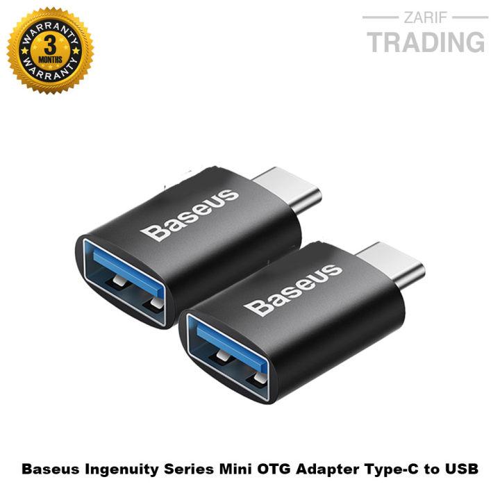 Baseus OTG Ingenuity Series Mini OTG Adaptor Type-C to USB-A 3.1 Black ...