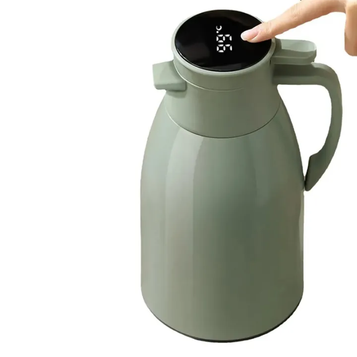 Coffee, Kitchen Thermal Kettle Household Digital Display Glass Liner ...