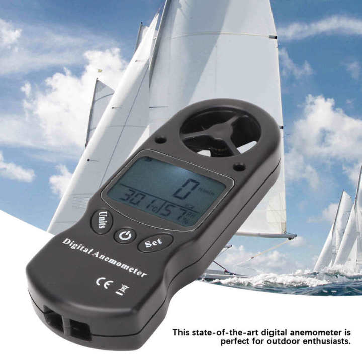 TL-300 3-in-1 Digital LCD Display Handheld Anemometer Air Wind Speed ...