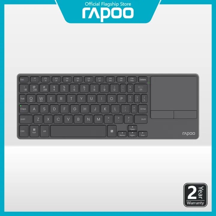 Rapoo E900T Portable Wireless Keyboard with Touchpad - Black/White ...