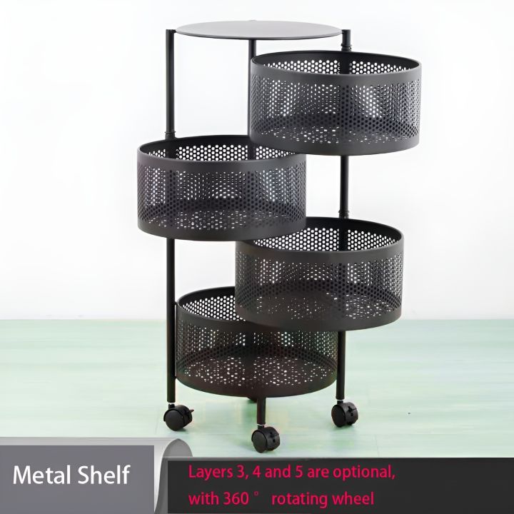4 Layer Round Shape Kitchen Rack | Daraz.com.bd