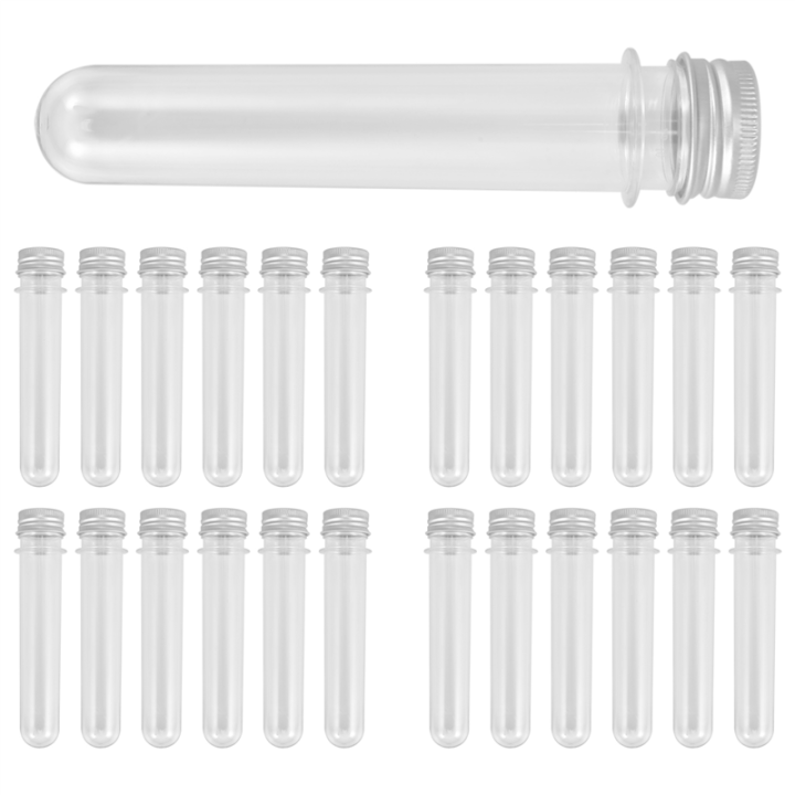 25 Pcs Round Bottom Containers 45ML Plastic Test Tubes Containers for ...