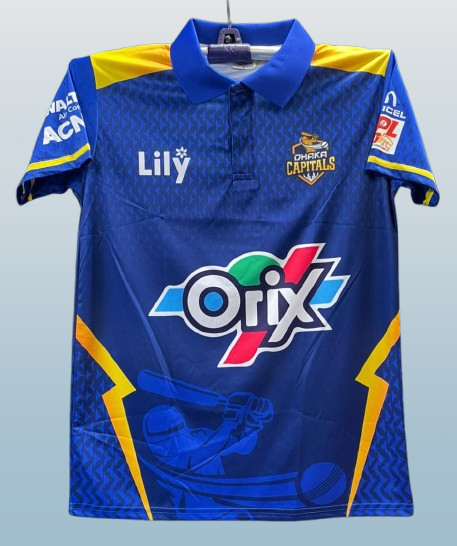Dhaka Capitals Bpl Cricket Jersey 2026– Premium Quality Half Sleeve ...