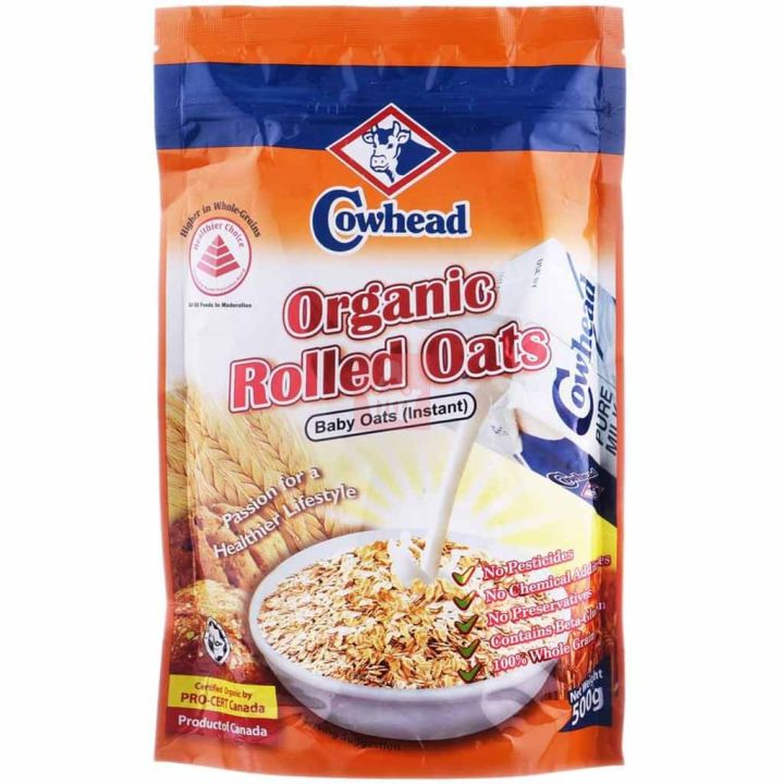 Cowhead Organic Baby Rolled Oats - 500gm | Daraz.com.bd