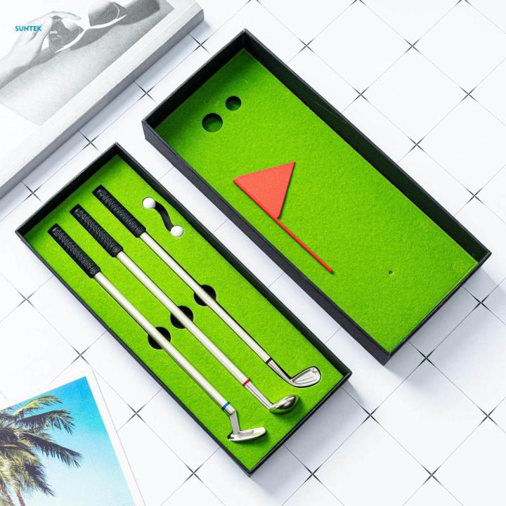 Golf Pen Set Novelty Mini Desktop Golf Ball Pen for Men Women Birthday ...