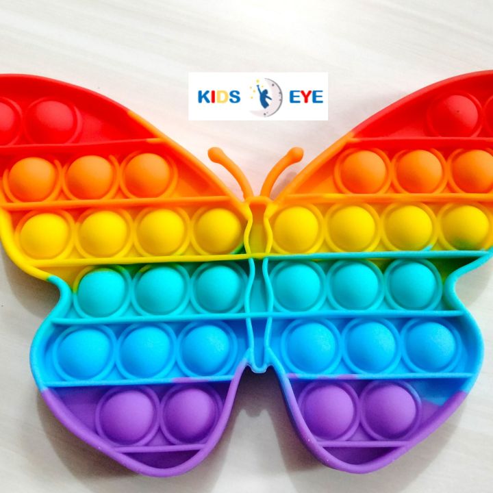 Pop it Baby Snack Time Pop it Rainbow Butterfly Pop It Toy Butterfly ...