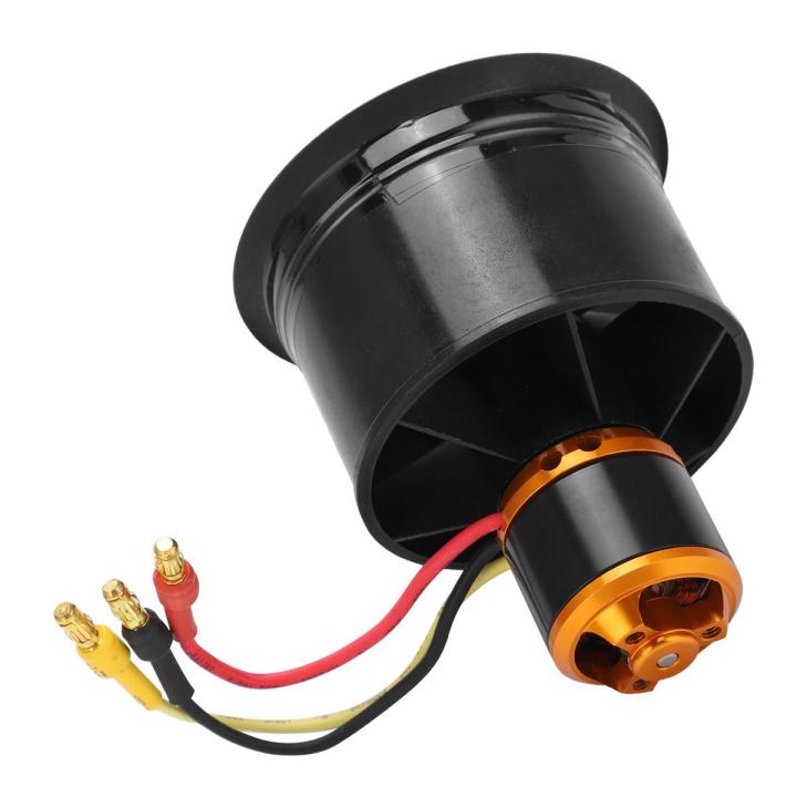 QX‑Motor 50mm 2611‑4600KV Brushless Motor EDF Ducted Fan Set for RC ...