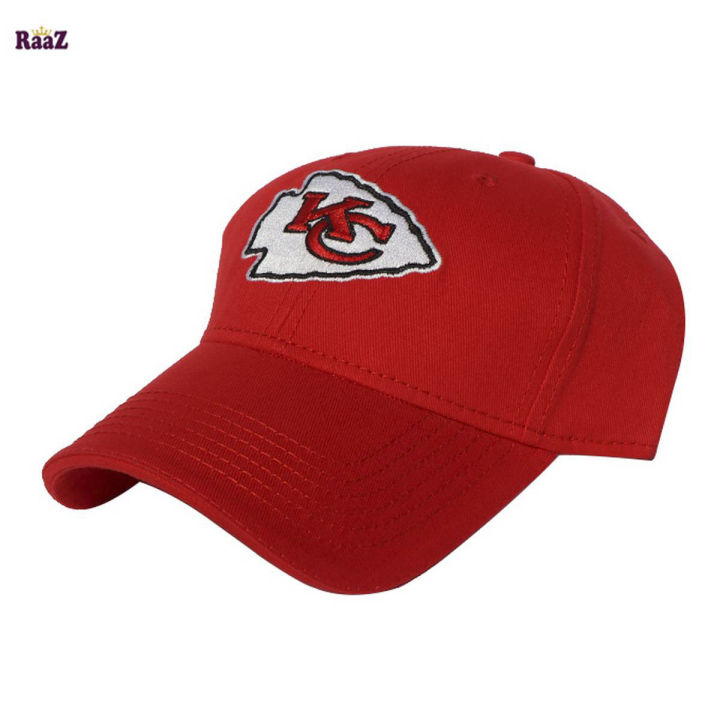Full Red KC Logo Cotton Curved Cap | Daraz.com.bd