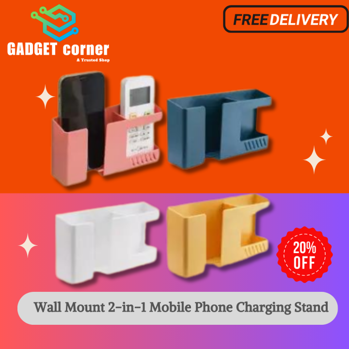 Unique Make - Wall Mount 2-in-1 Mobile Phone Charging Stand and ...