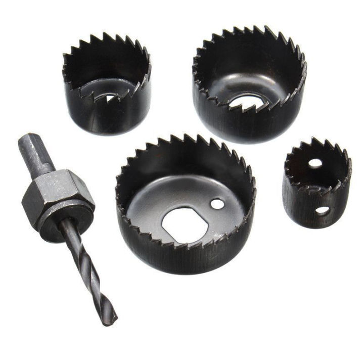 5pcs Hole Saw Set Drill Bit Cutting Cutter Round Circular 30mm 38mm ...