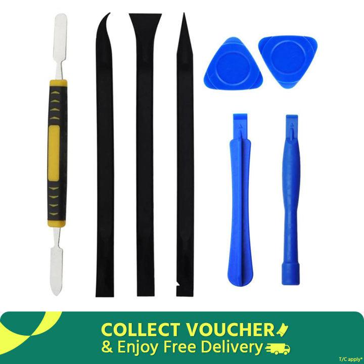 8 Pcs Metal Plastic Spudger Set Pry Stick Opening Tool Kit Screen ...