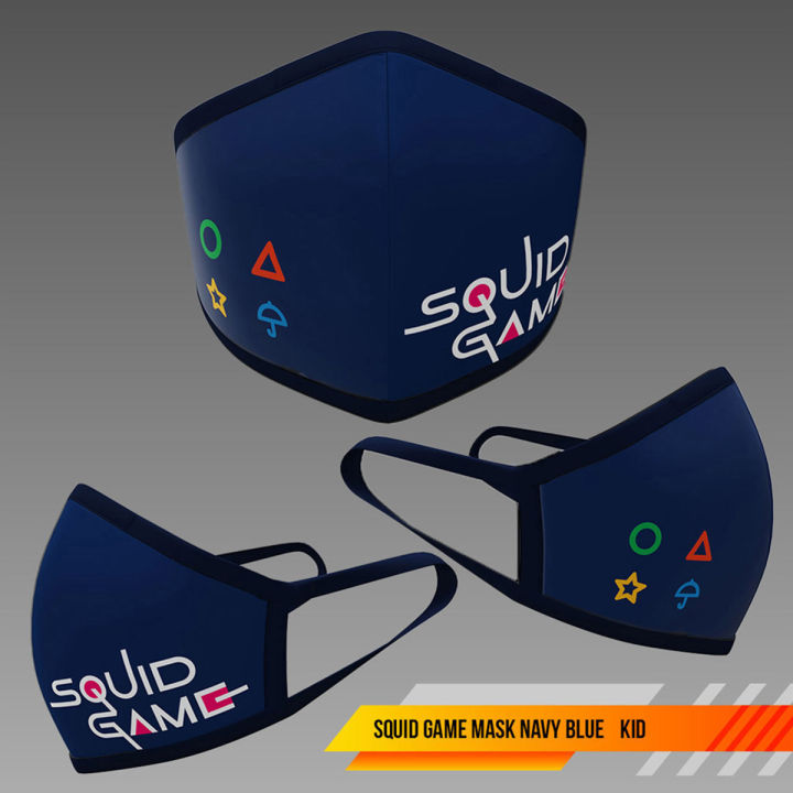 Squid Game Premium Nano Fashion Mask - Navy Blue (Kid) | Daraz.com.bd