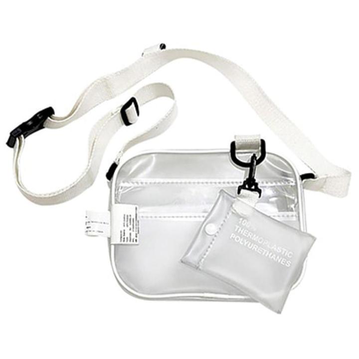 【DM bag factory Store】Causual PVC Transparent Clear Bags Shoulder Bag ...