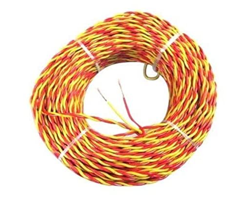 30 feet Yellow Red electric cable wire | Daraz.com.bd