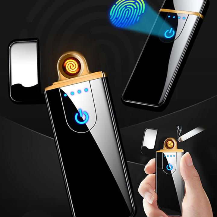 Metal Touch Induction Rechargeable Lighter Cigarette Lighter | Daraz.com.bd