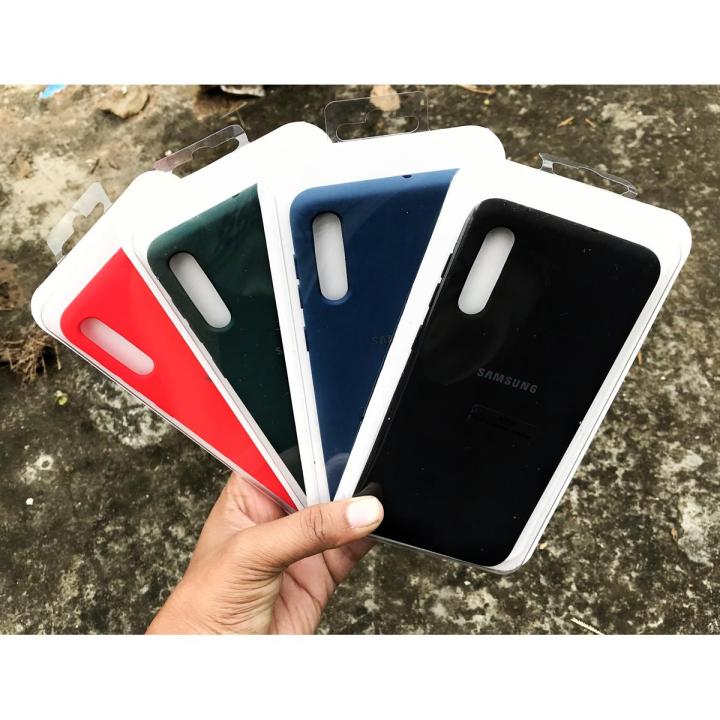 For Samsung galaxy A50 Luxury Silicone Protect Back Cover Soft Case ...