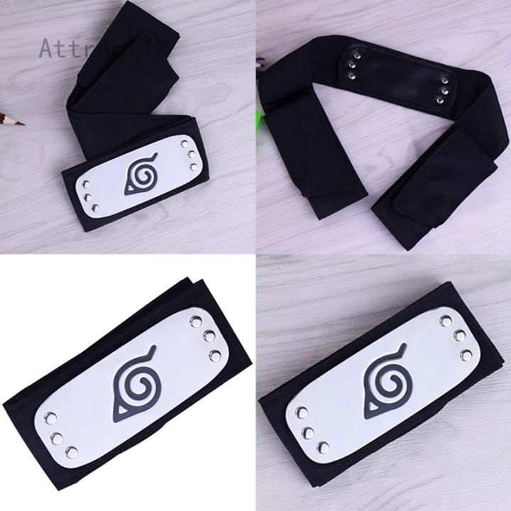 Attract1 Anime Naruto Kakashi Sasuke Hidden Leaf Village Headband ...