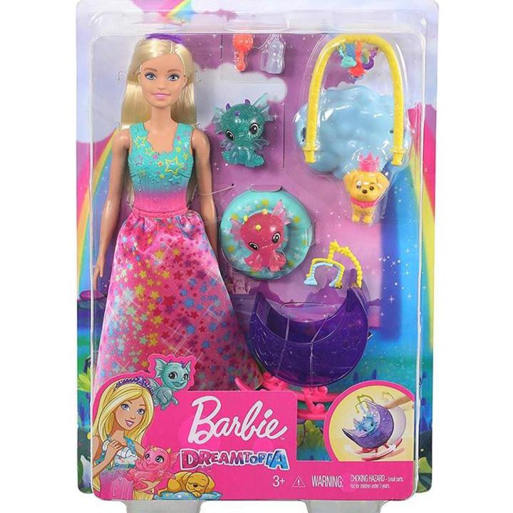 Barbie Dreamtopia Dragon Nursery Playset with Princess Doll and ...
