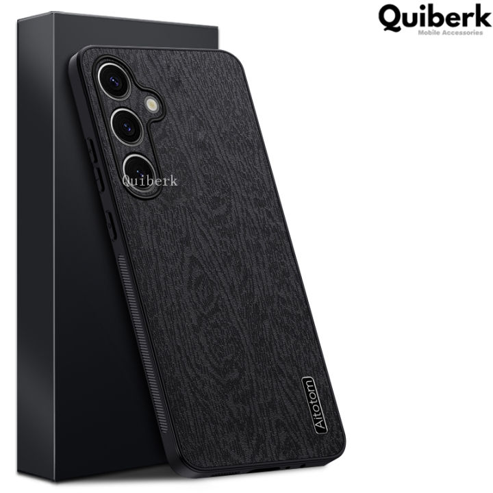 Quiberk for Samsung Galaxy S24 / S24+ Plus 5G Case Wood Texture Pattern ...