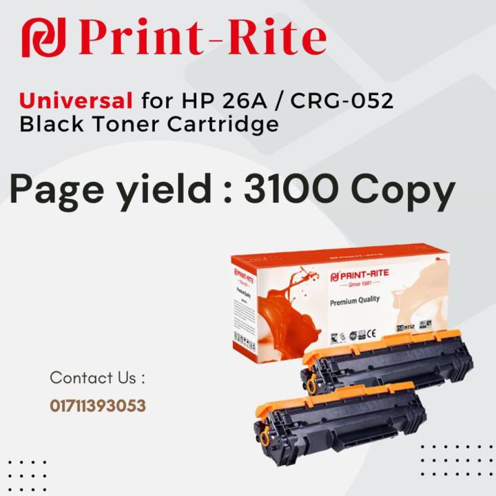 HP 26A / CRG-052 Universal Black Toner Cartridge | Daraz.com.bd
